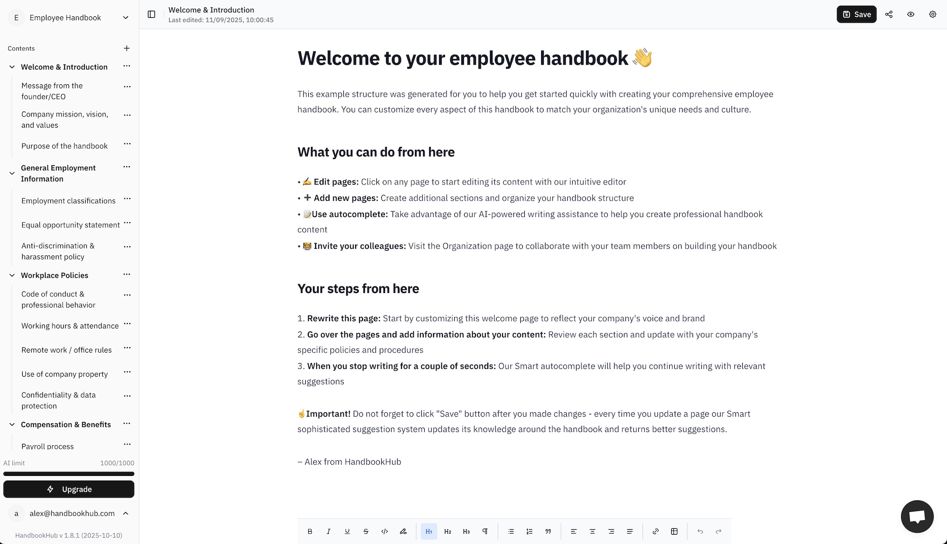 What is an employee handbook? Definition & benefits